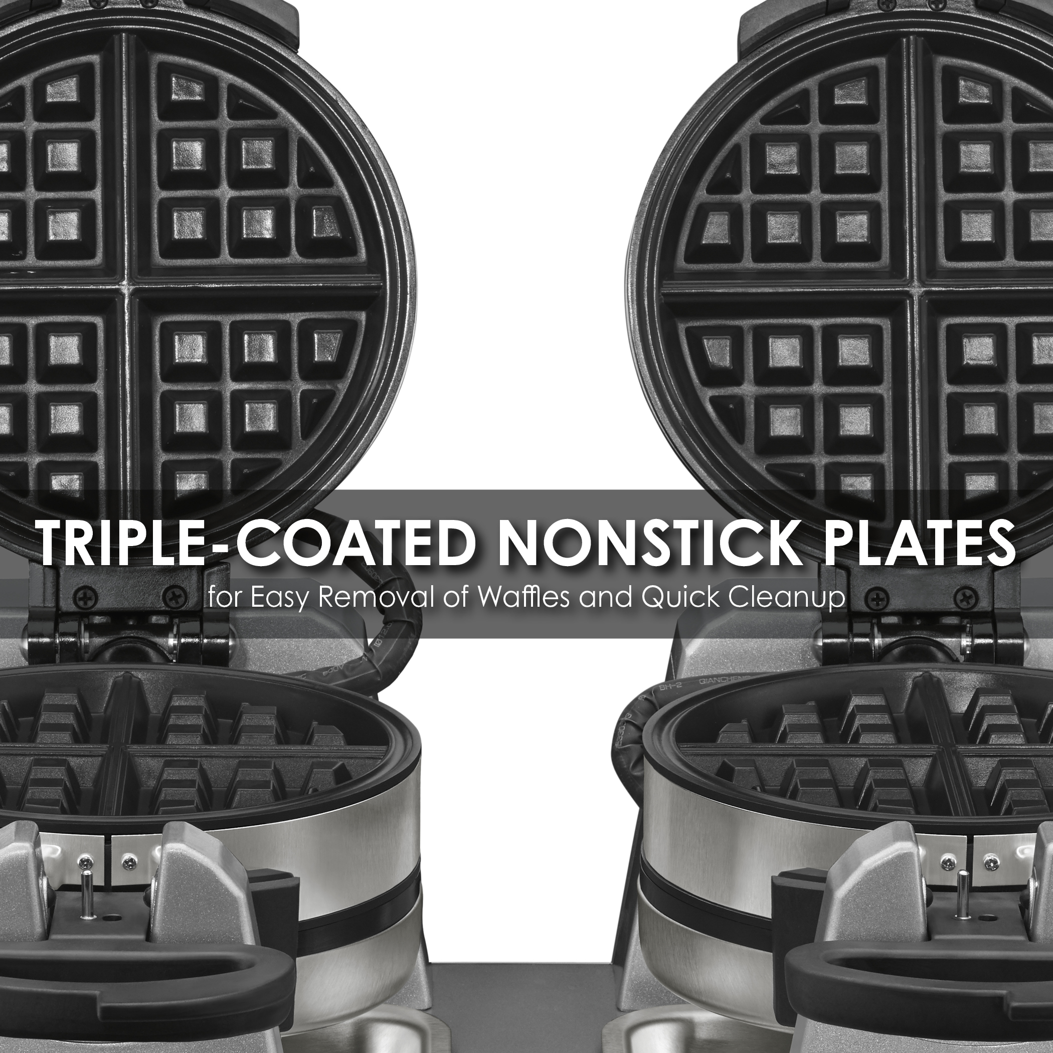 waring waffle maker plates