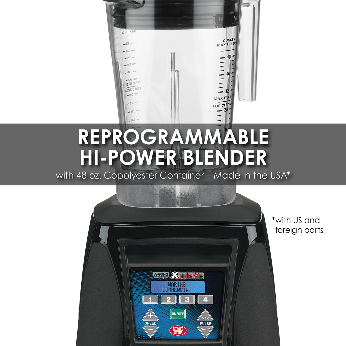 Programmable Hi-Power Blender | 48oz Copolyester | Waring