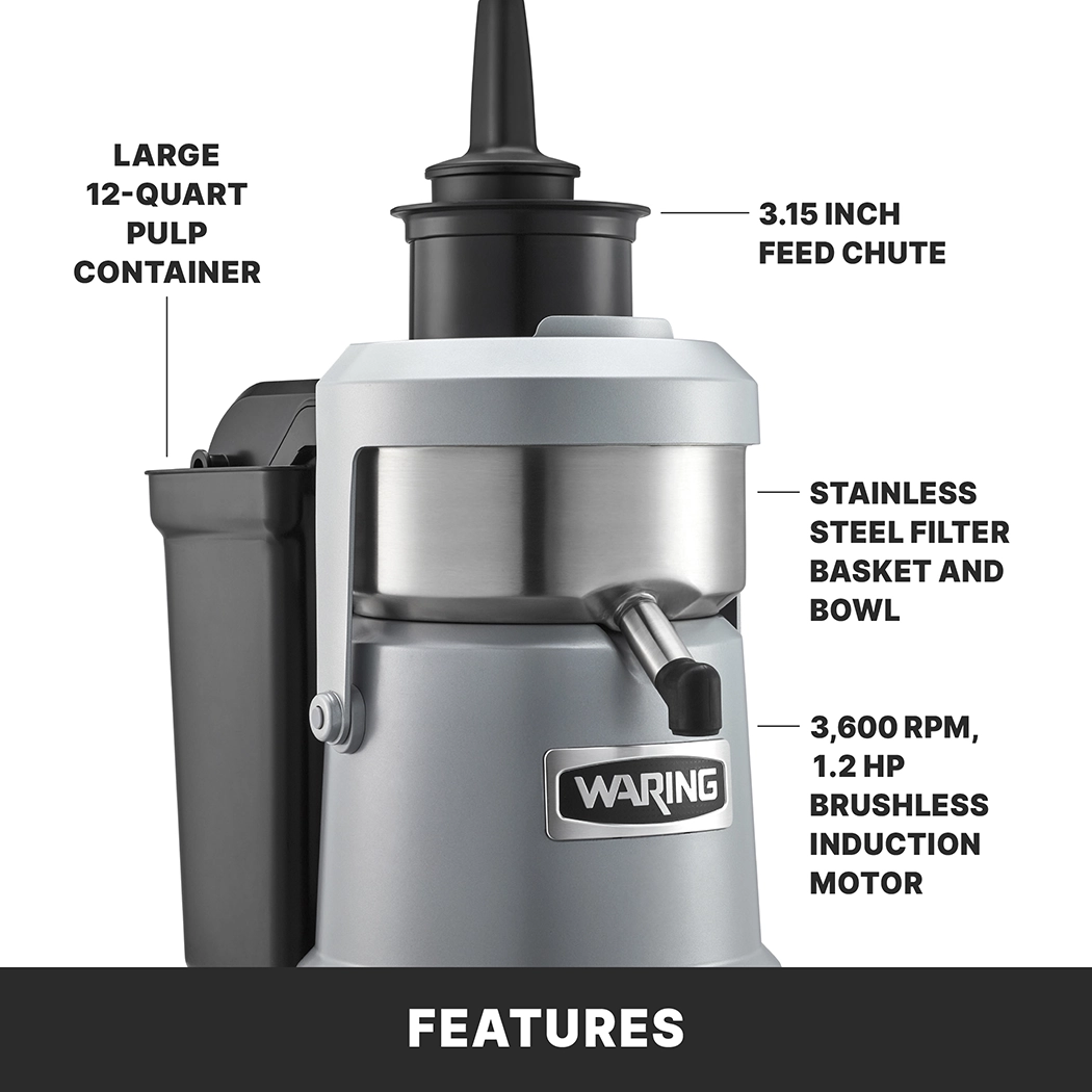 Pulp Eject Juice Extractor | Heavy-Duty | Waring
