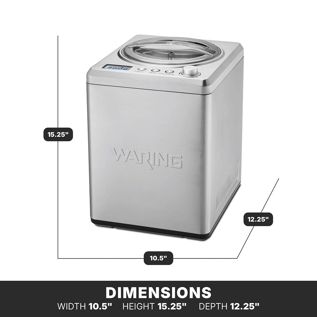 2.5-Qt Compressor Ice Cream Maker | Waring