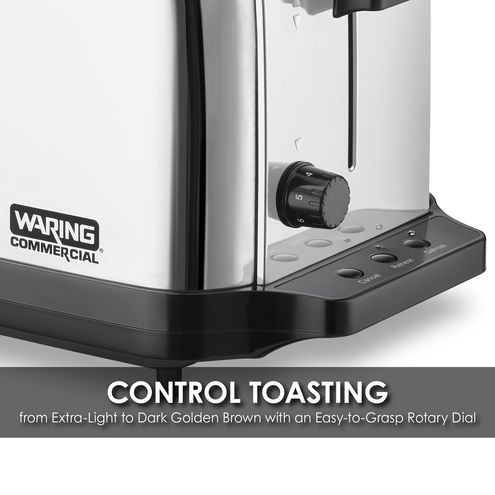 4-Slice, 2-Slot Toaster | Light-Duty | Waring