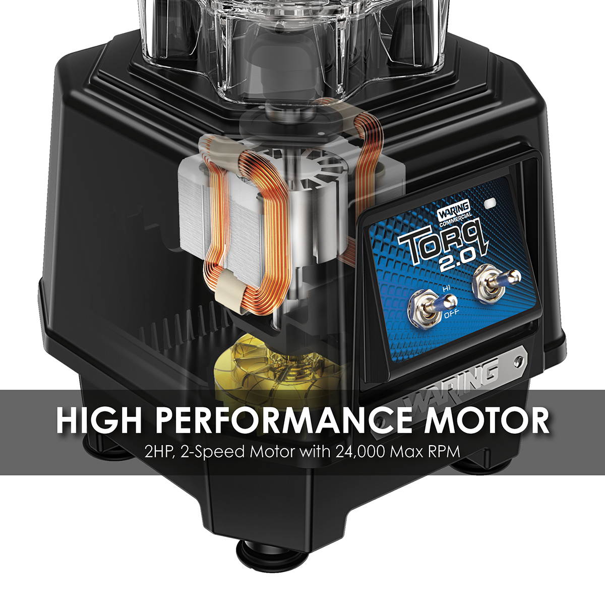 Torq 2.0 Blender | 48oz Copolyester, Toggle | Waring