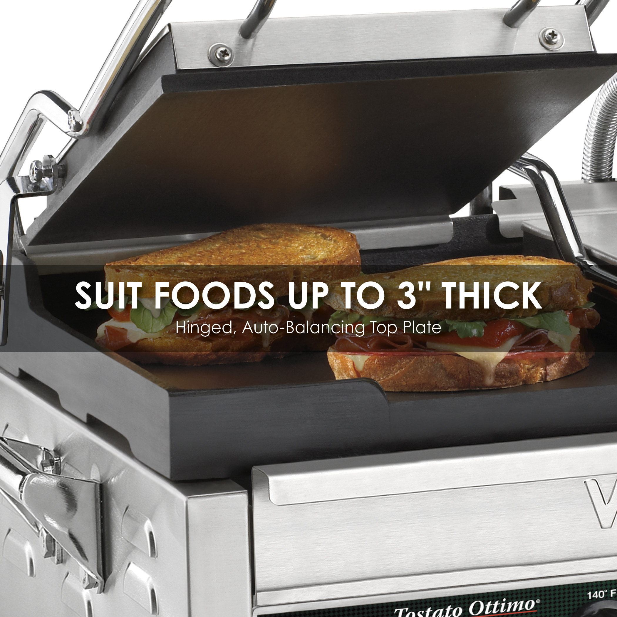 Tostato Supremo® Italian-Style Flat Grill - 240V | Waring