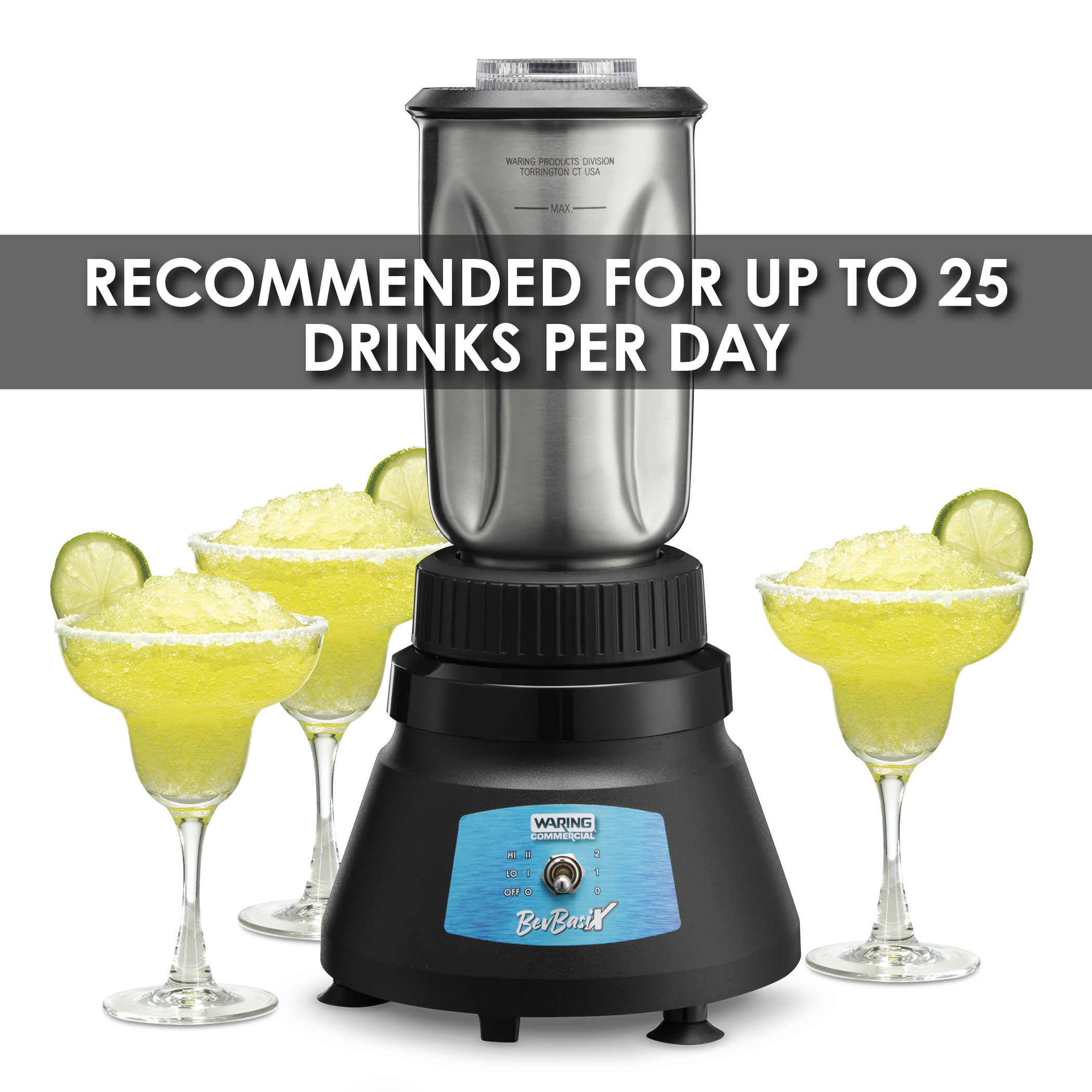 BevBasix™ Bar Blender | 32oz Stainless Steel | Waring