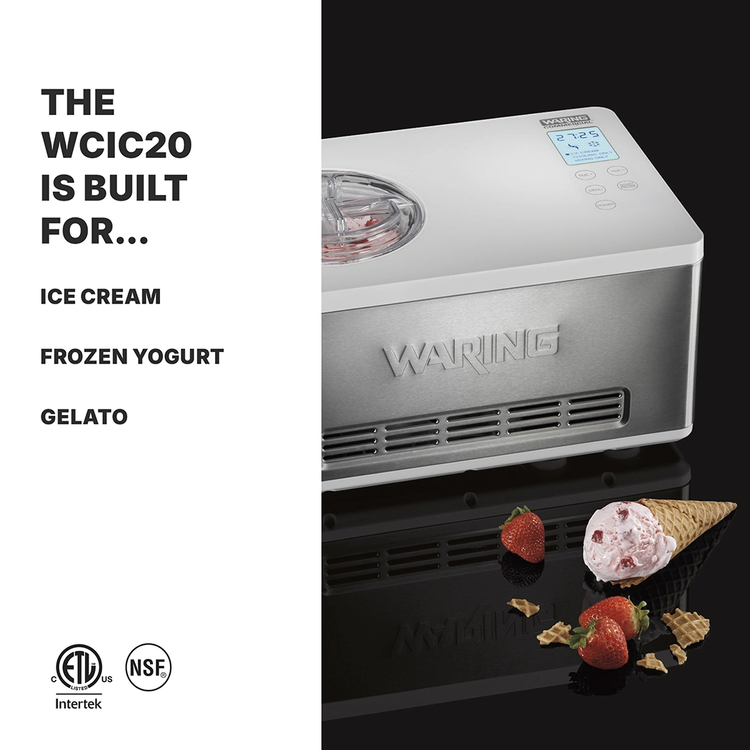 2-Qt Compressor Ice Cream Maker | Waring