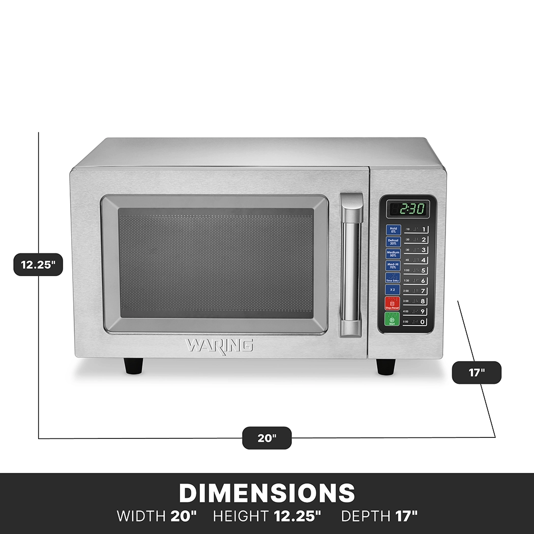 Microwave Oven | 9 Cu Ft, Medium-Duty | Waring