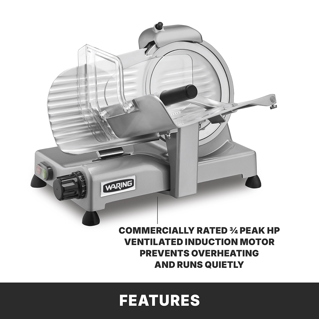 8.5" Professional Food Slicer | Silver | Waring