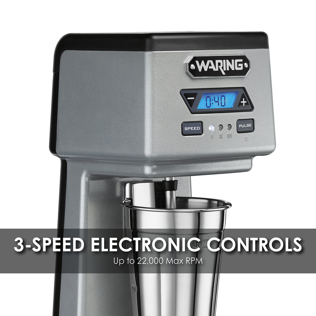 Single-Spindle Drink Mixer | Heavy-Duty, Timer | Waring