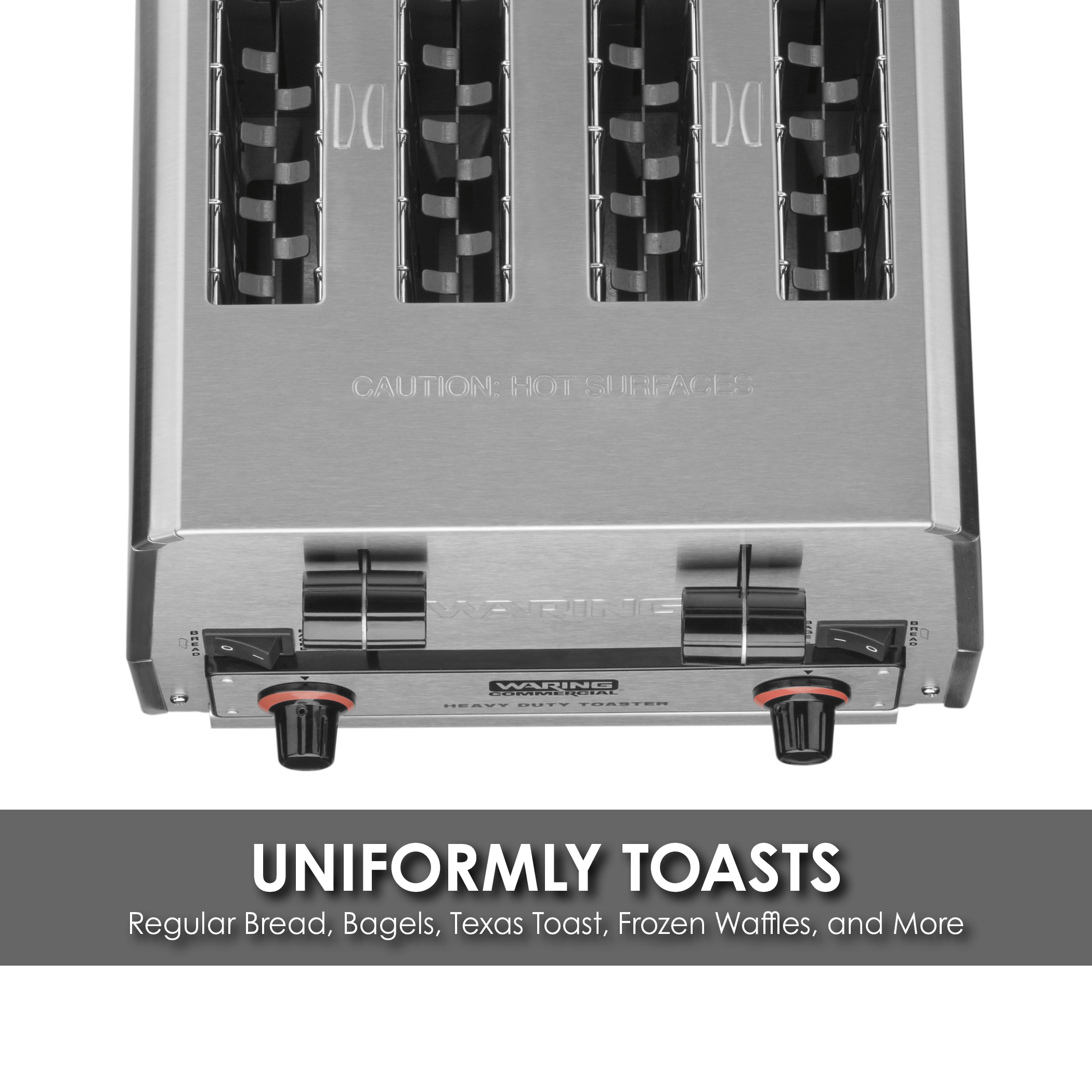 4-Slot Bread & Bagel Toaster - 120V | Heavy-Duty | Waring