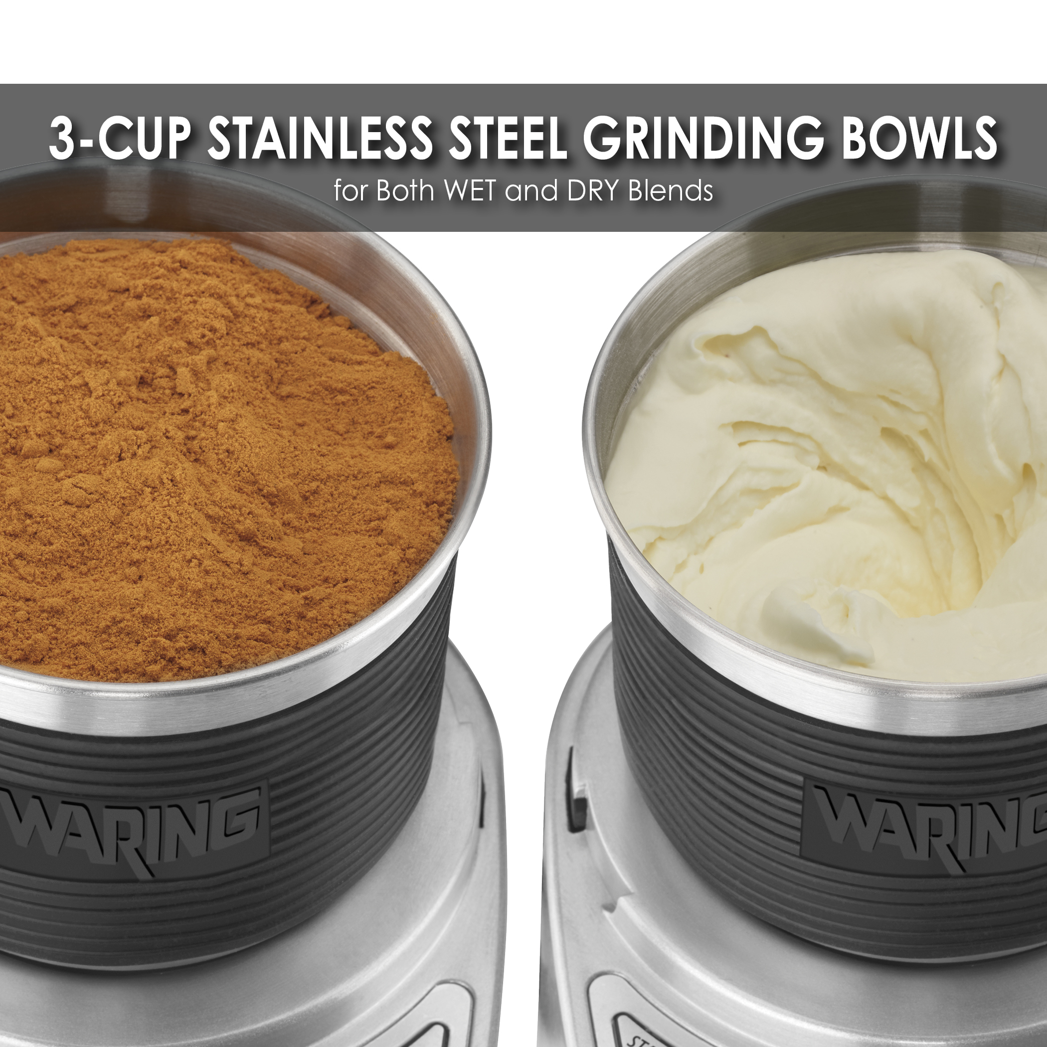 3-Cup Wet/Dry Power Grinder | Heavy-Duty | Waring