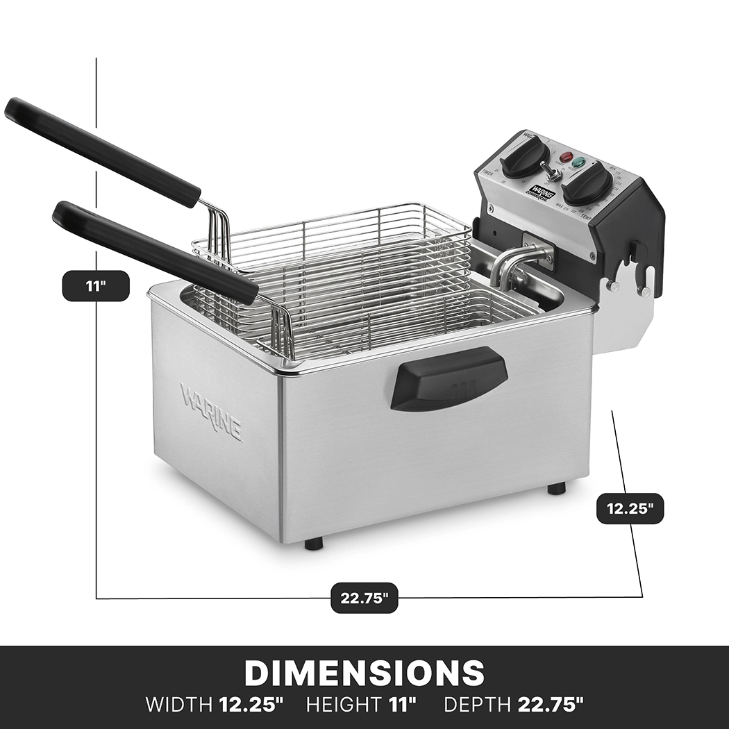 8.5-lb Compact Deep Fryer - 120V | Waring