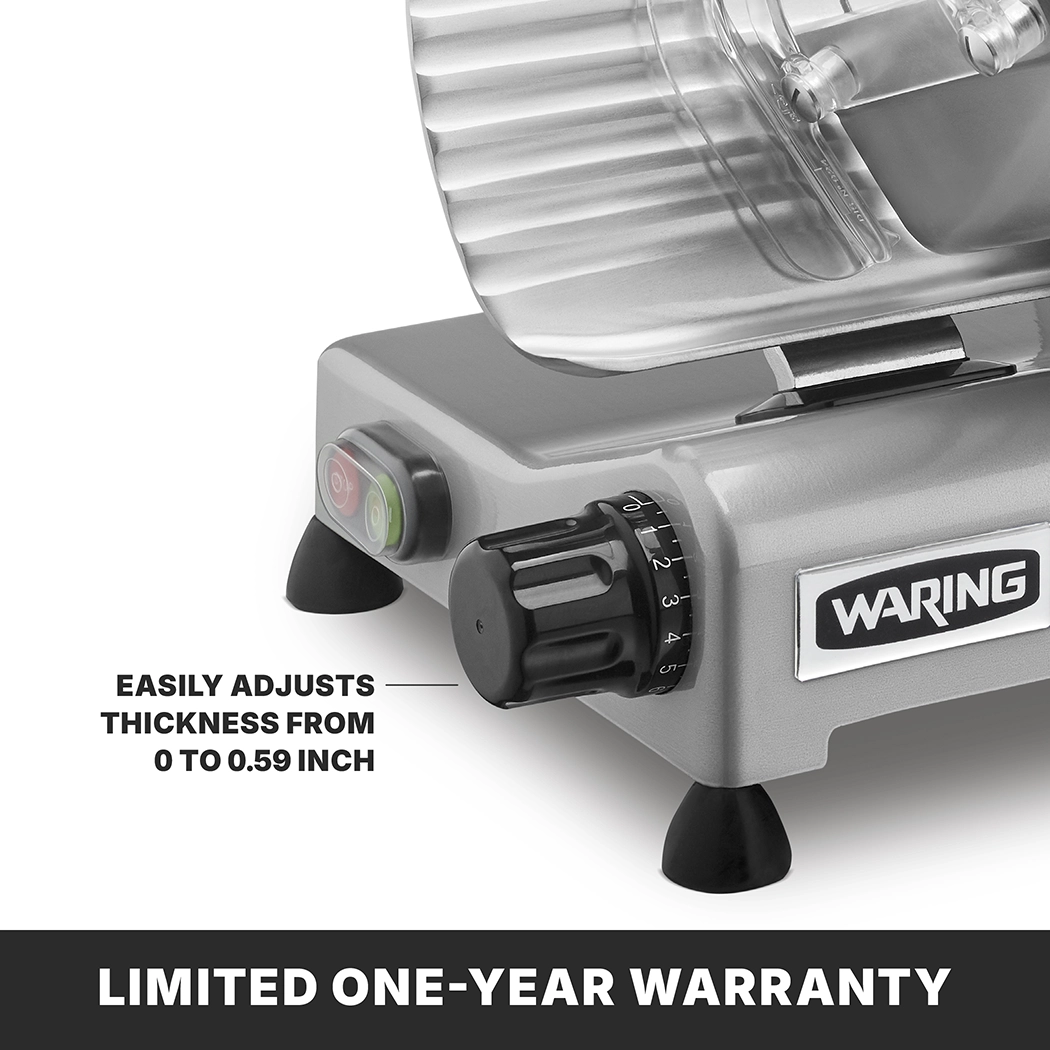 8.5" Professional Food Slicer | Silver | Waring