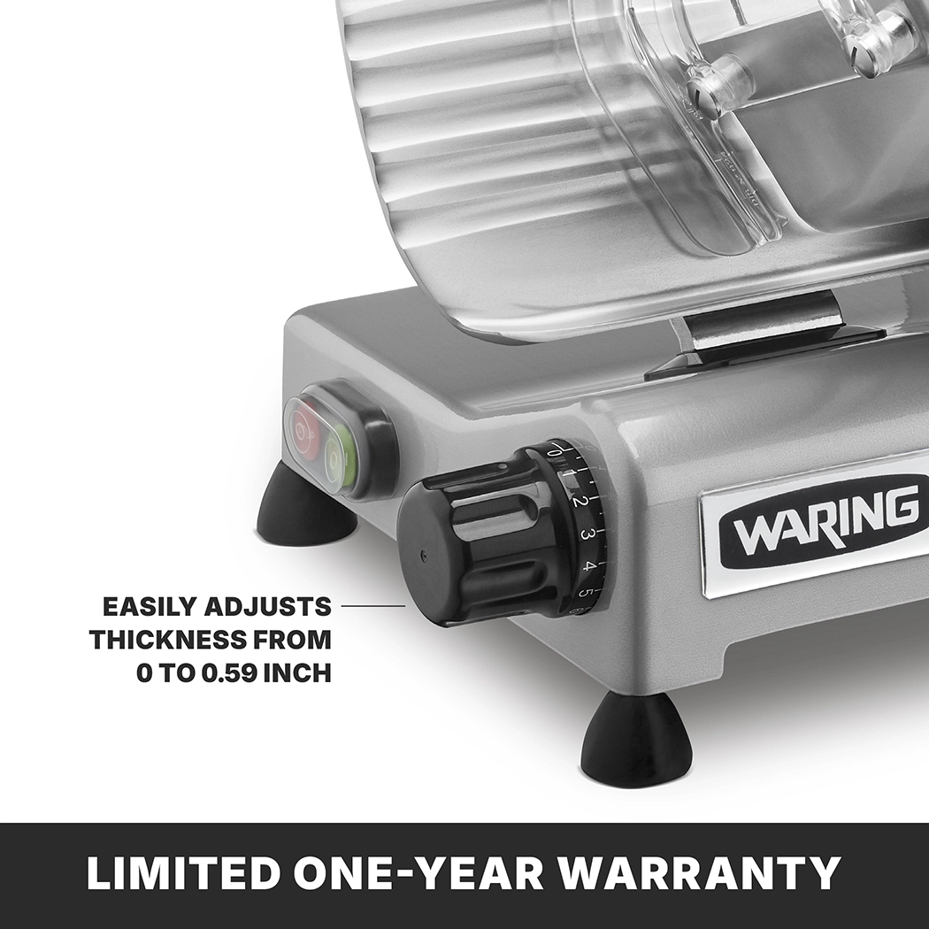 10" Professional Food Slicer | Silver | Waring