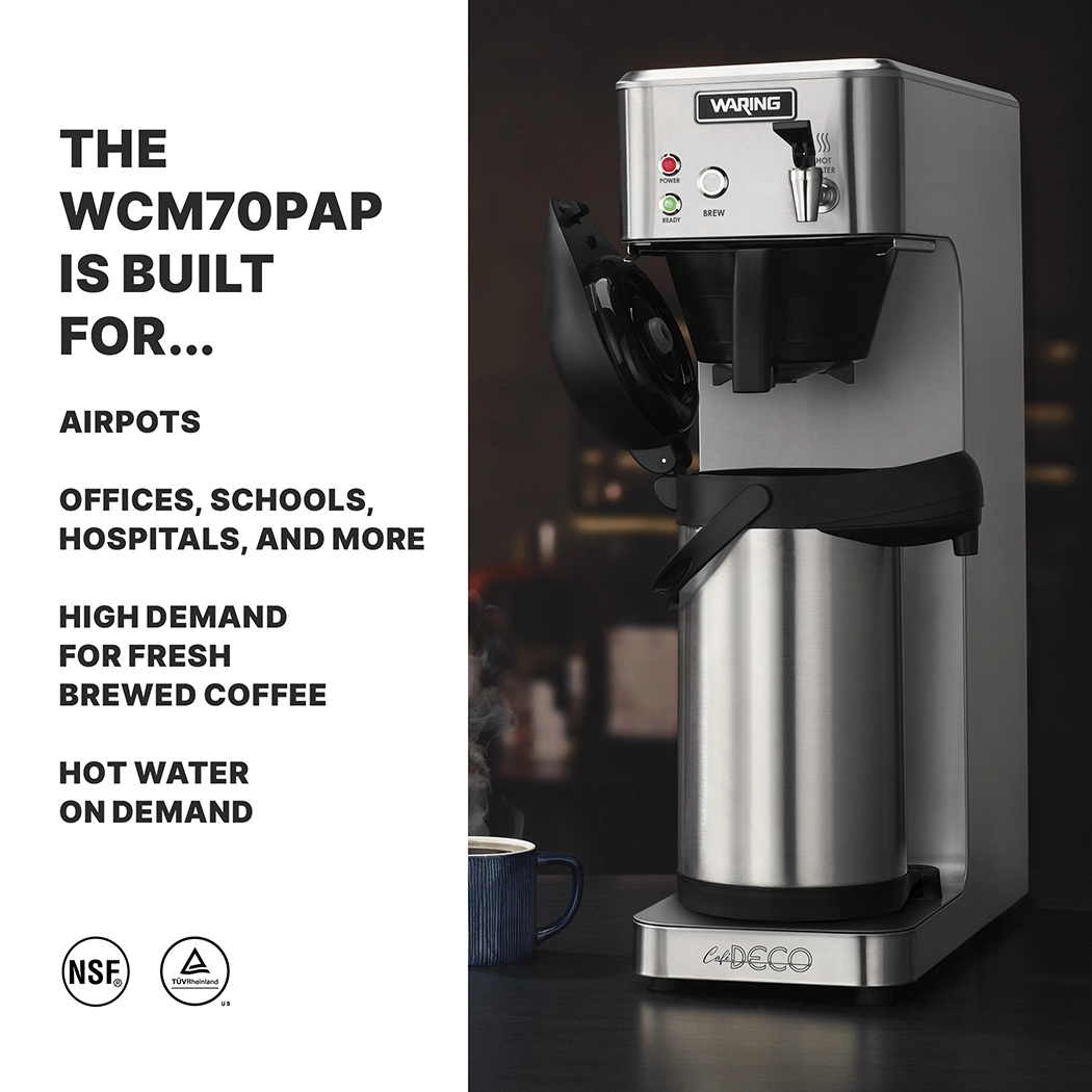 Café Deco® Airpot Coffee Brewer | Waring