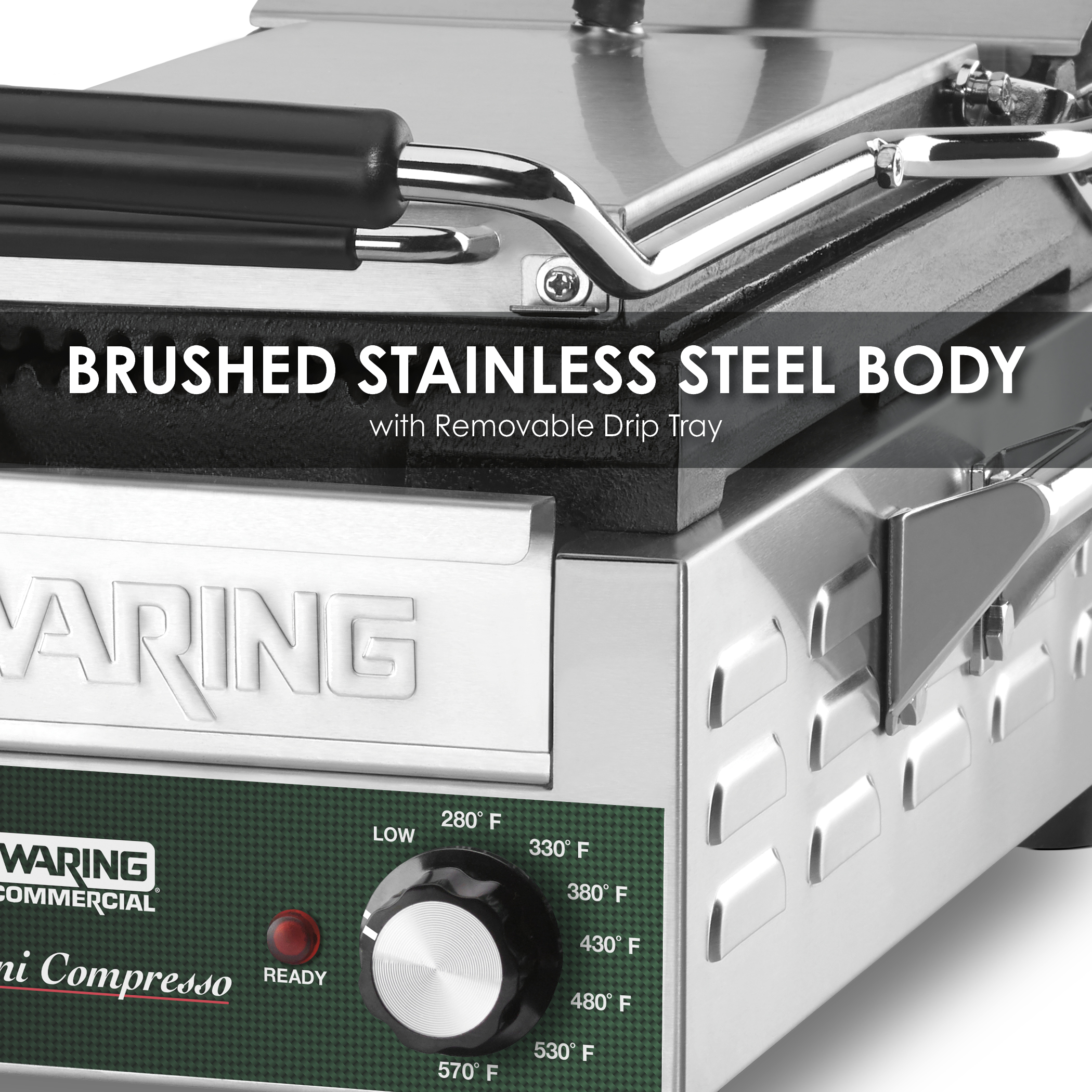 Panini Compresso™ Slimline Panini Grill | Waring