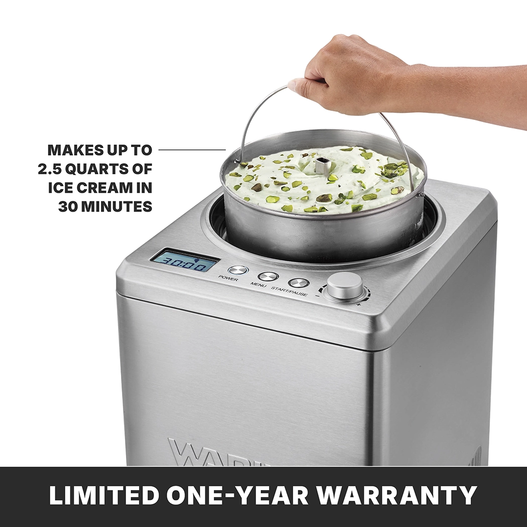 2.5-Qt Compressor Ice Cream Maker | Waring