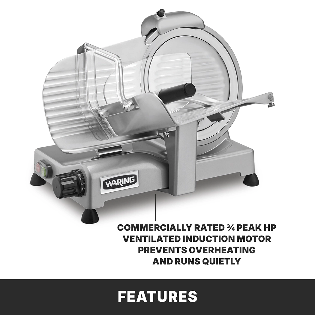 10" Professional Food Slicer | Silver | Waring